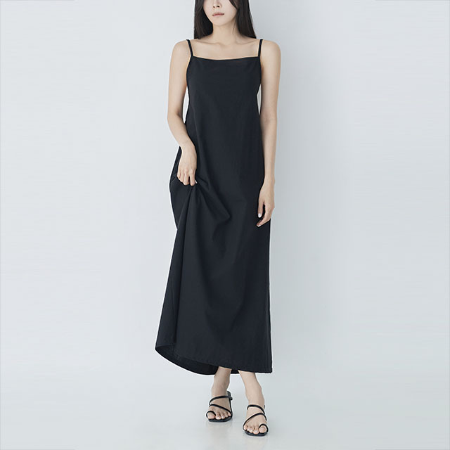 리틀마켓 💗여름신상💗 A라인 백리스 뒷밴딩 바이오워싱 코튼 끈 나시 롱 원피스 Oe58b3 면 뷔스티에 민소매 호발 찰랑 베이지 블랙 핑크 여행 바캉스 휴양지 휴가 해변