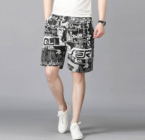 으니샵 5종3사이즈 패턴반바지 비치웨어 남여공용가능 남성수영복 수영복하의 비치반바지 여름 휴가 4부반바지 하와이안 반바지 여름반바지 커플수영복 남자수영반바지 남자비치