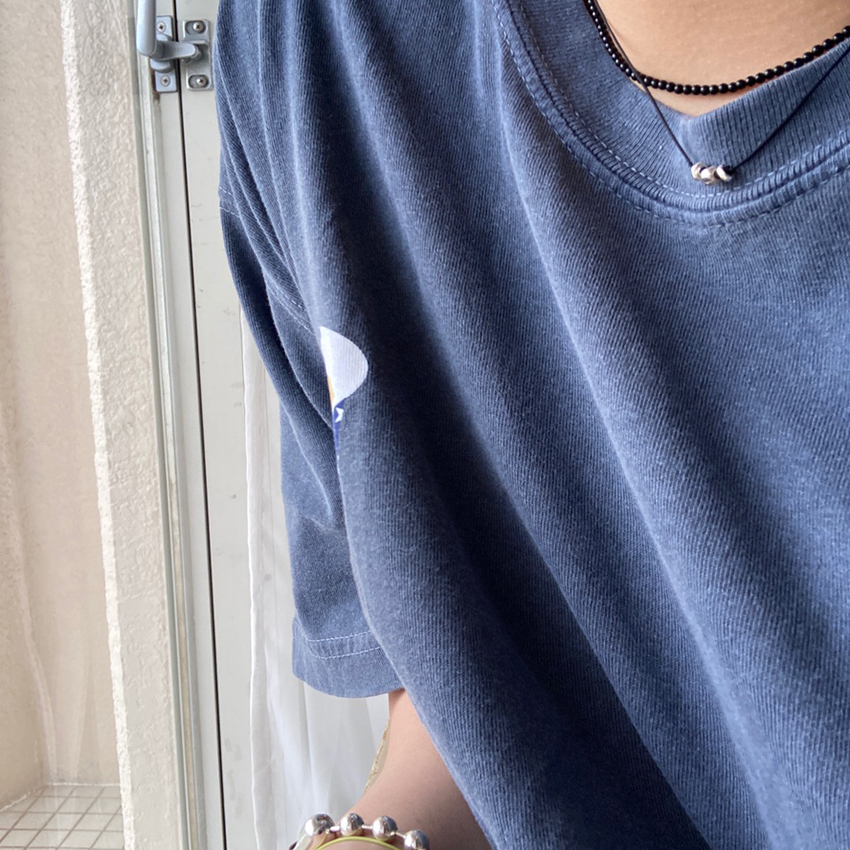 무드키키 실버볼컬러끈목걸이(5col) 레이어드 실목걸이 은볼 여름 파스텔 악세사리 [mkn001]