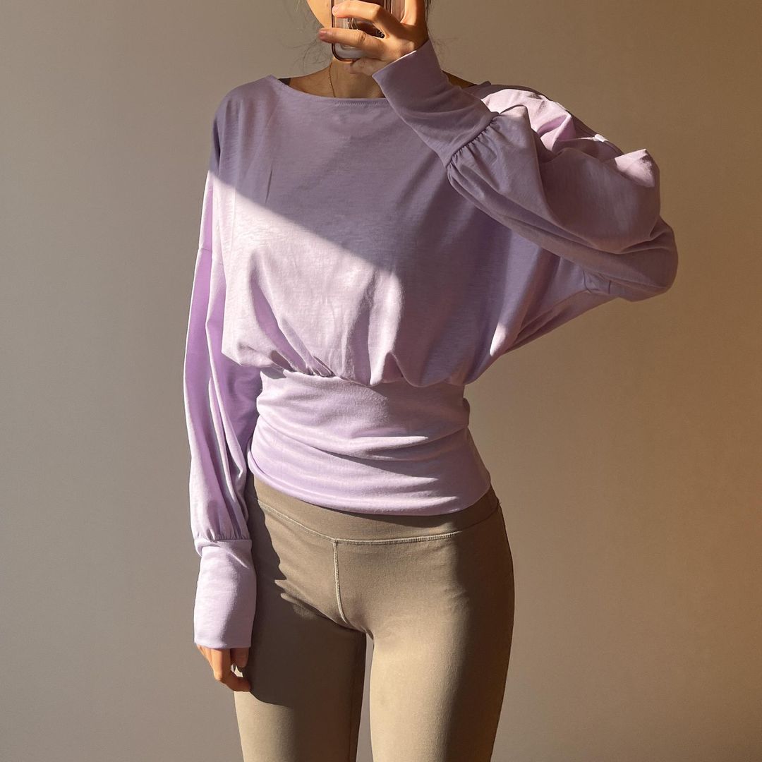 온다 필라테스복 요가복 필라테스옷 요가 필라테스 상의 커버업 긴팔