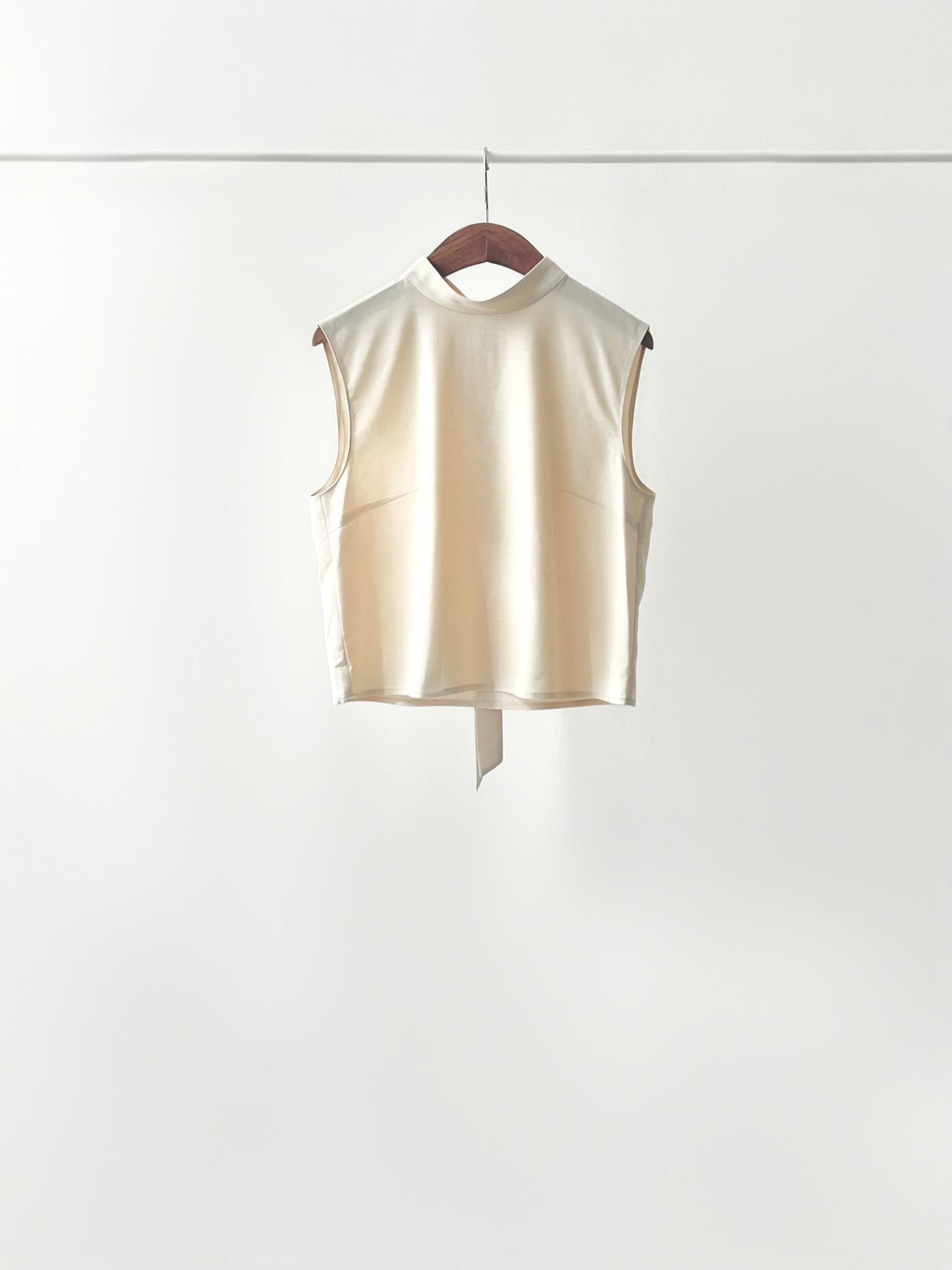 나우어데이즈 OUNCE 온스 보우 리본 슬리브리스 탑 민소매 라운드 블라우스 (2col)