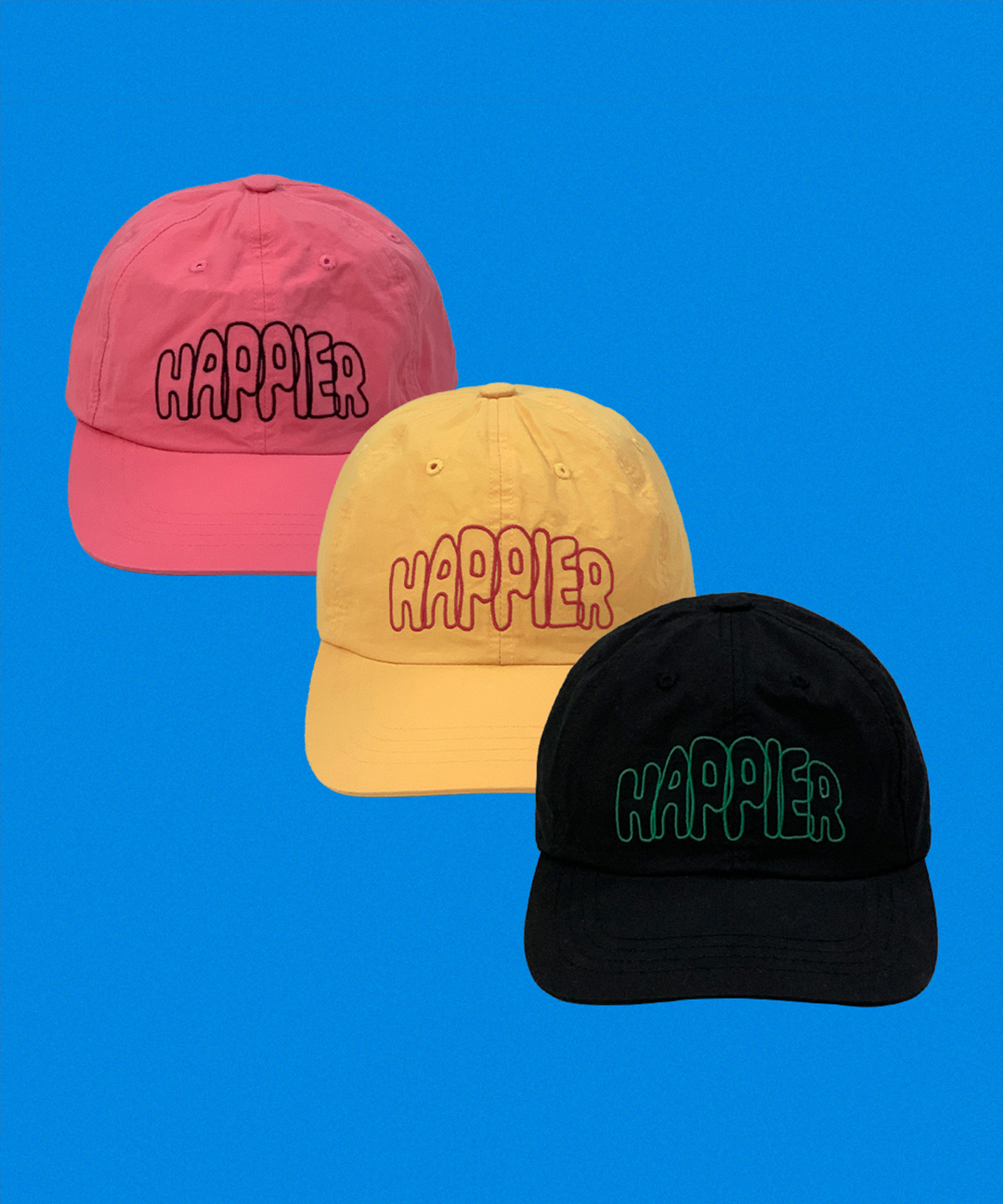 오롤리데이 O,LD! Happier big doodle cap