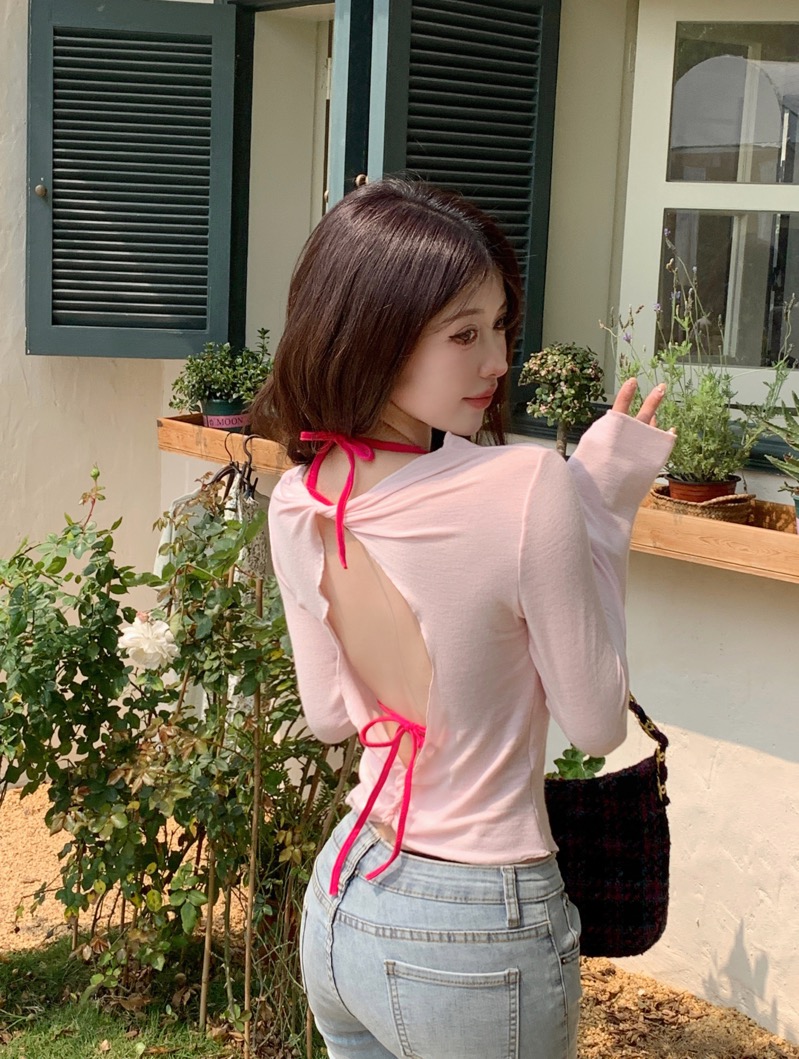 하프닌 세트구성 넬리 핑크 홀터 비키니 끈 여리 백 오프숄더 섹시 시스루 트임 슬림핏 딱붙는 워터밤 페스티벌 비치웨어 호캉스