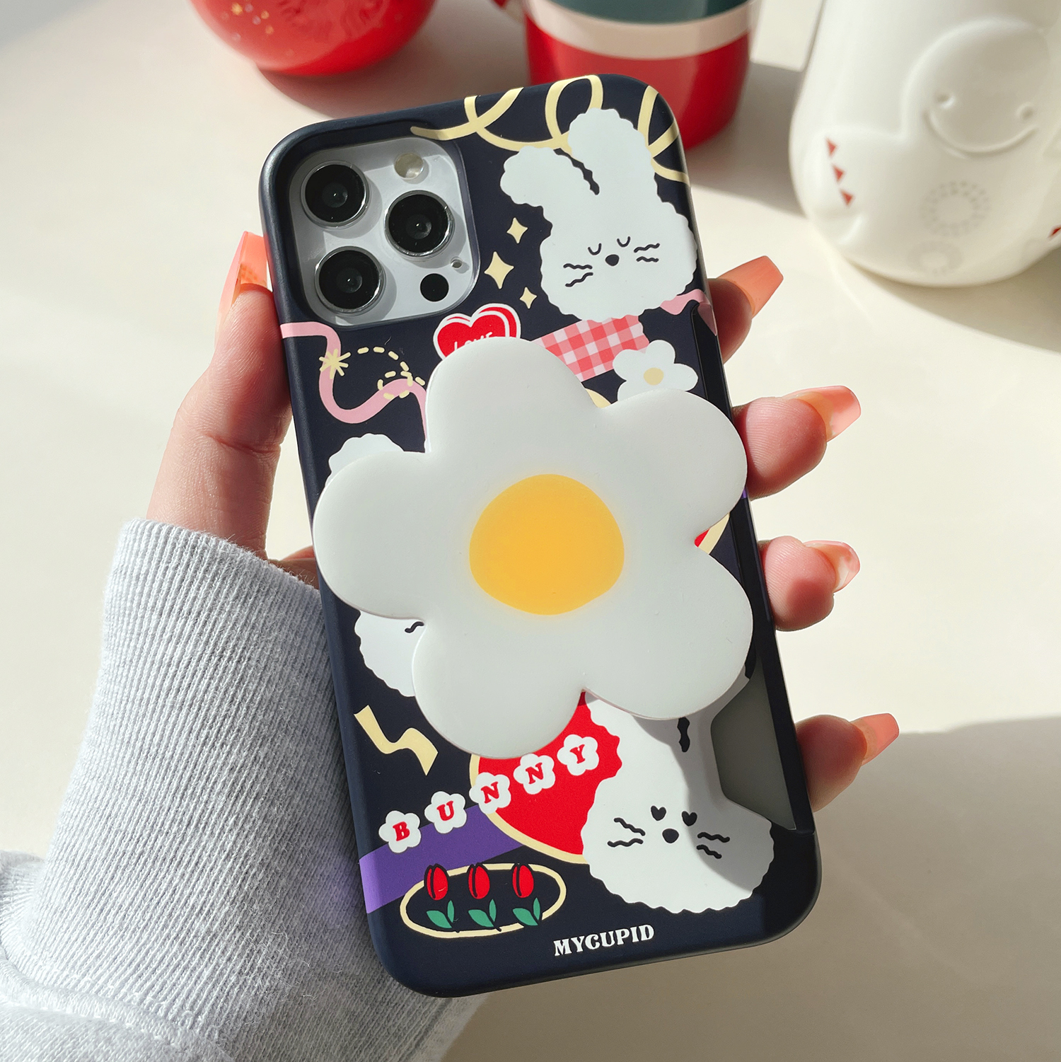 큐티 데이지 버니 토끼 폰케이스 커플 케이스 폴드4 아이폰14 데코덴 하드 폰케이스 카드수납 범퍼 클리어 S23 Z플립4 S22 울트라 폴드4 A32