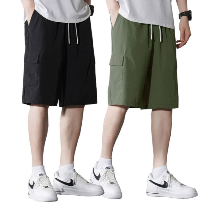 으니샵 2컬러5사이즈 쿨링건빵반바지 건빵바지 카고반바지 남여공용 여성카고반바지 여자카고반바지 남성카고반바지 밴딩카고바지 밴딩반바지 남자카고반바지 죽섬유 대나무소재 쿨링