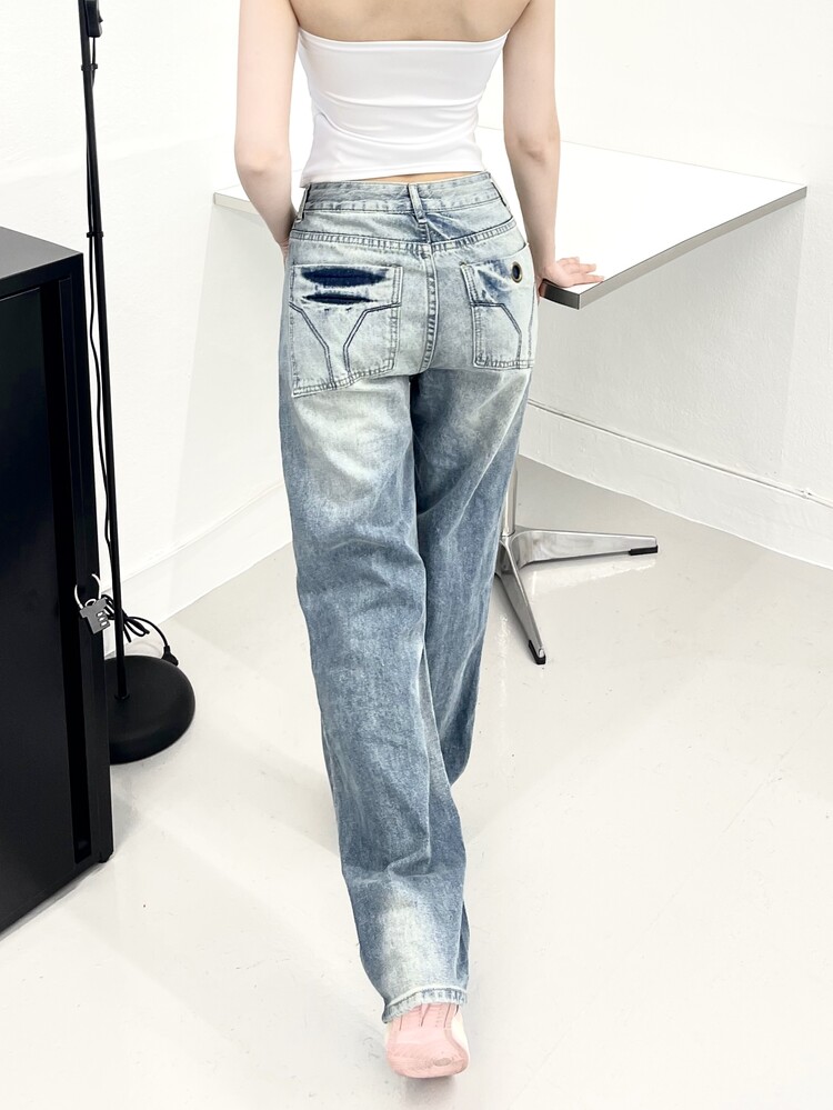 서우 971. Y2K back pocket point denim pt