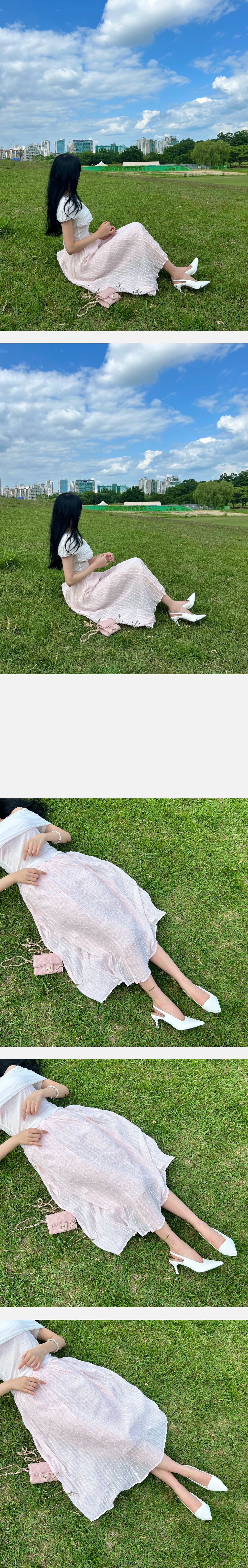 당일발송고퀄리티 핑크 꽃자수 여리여리 쉬폰 플리츠 밴딘 롱 스커트 살랑살랑 데이트룩 쉬폰스커트 플리츠스커트 여름스커트 여름롱스커트 자수스커트 밴딩스커트 이중스커트