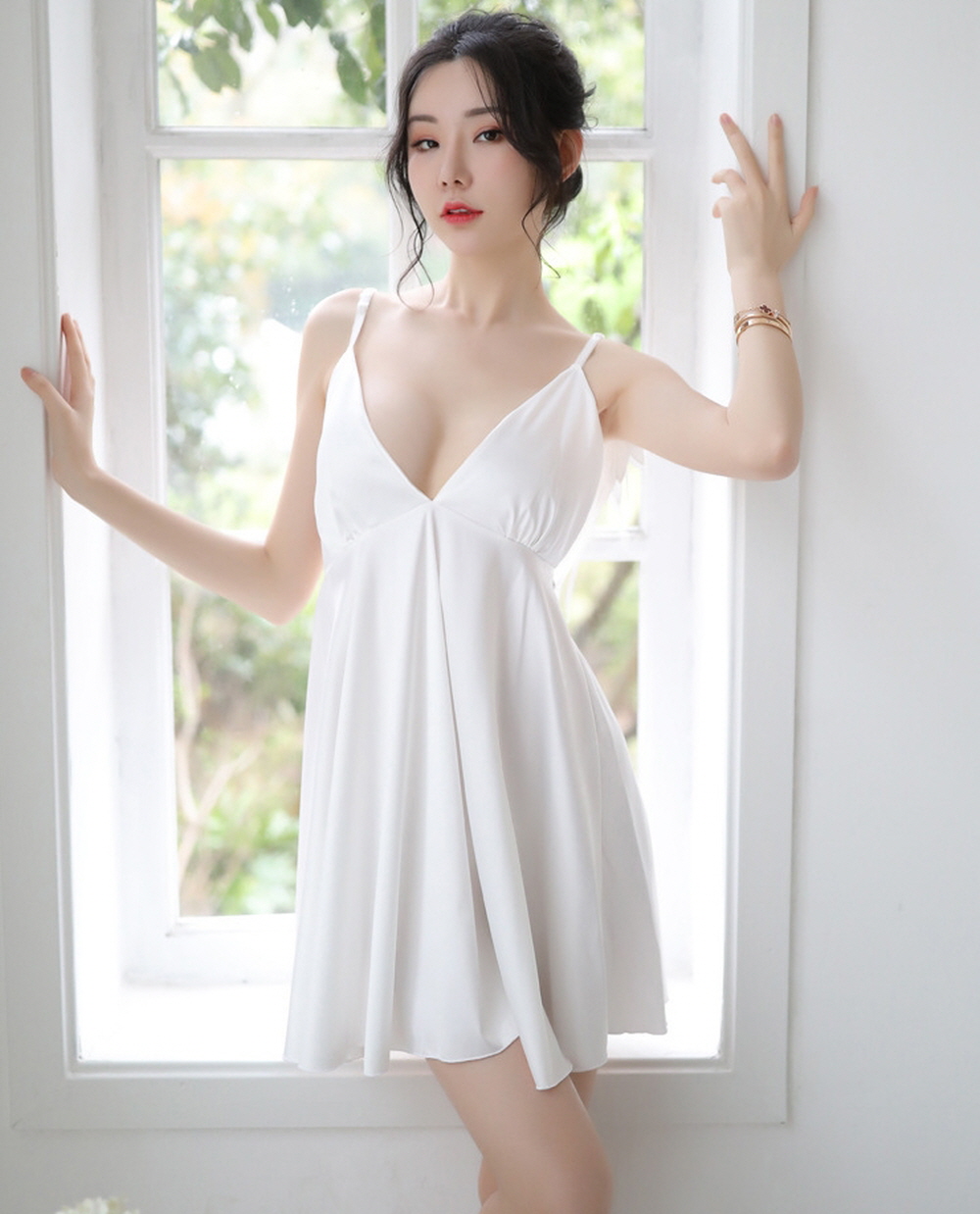 제이와이컴퍼니98 엔젤윙 나이트슬립 T팬티 SET 2color 파티의상 잠옷 란제리룩 1790