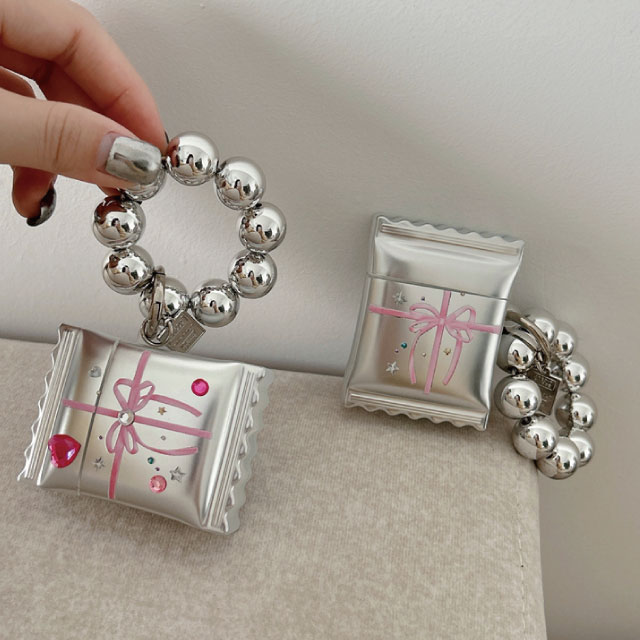 나인틴프라이데이 에어팟 4세대 키링 증정 봉지 실버 힙한 키치 실리콘 에어팟케이스 에어팟프로2 에어팟프로2세대 생일선물 케이스 에어팟2세대 2세대 3세대 에어팟프로 프로