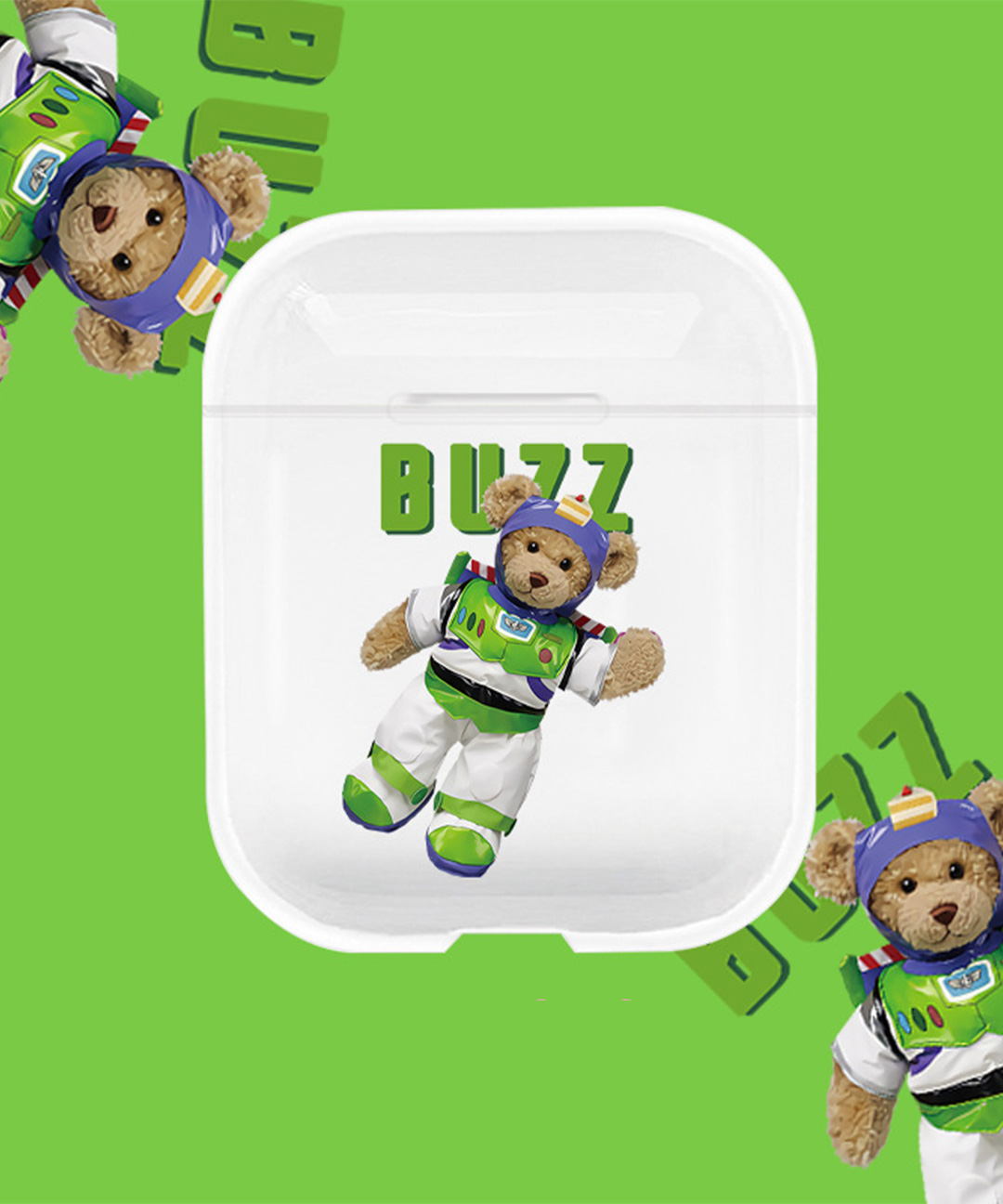 빠른출고 토이스토리 버즈 곰 에어팟 3 2 1 Pro 선물 생일 귀여운 케이스 곰돌이 곰인형 버즈라이트이어 버즈라이트 젤리 투명 커플 우정 깔끔한 예쁜 남자 여자 심플한 실리콘