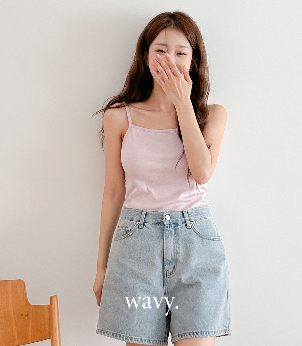 웨이비 [1 1 할인 롱] 스무드 골지 나시 슬리브리스 슬림핏 레이어드 나시탑 이너 끈나시 데일리 6color