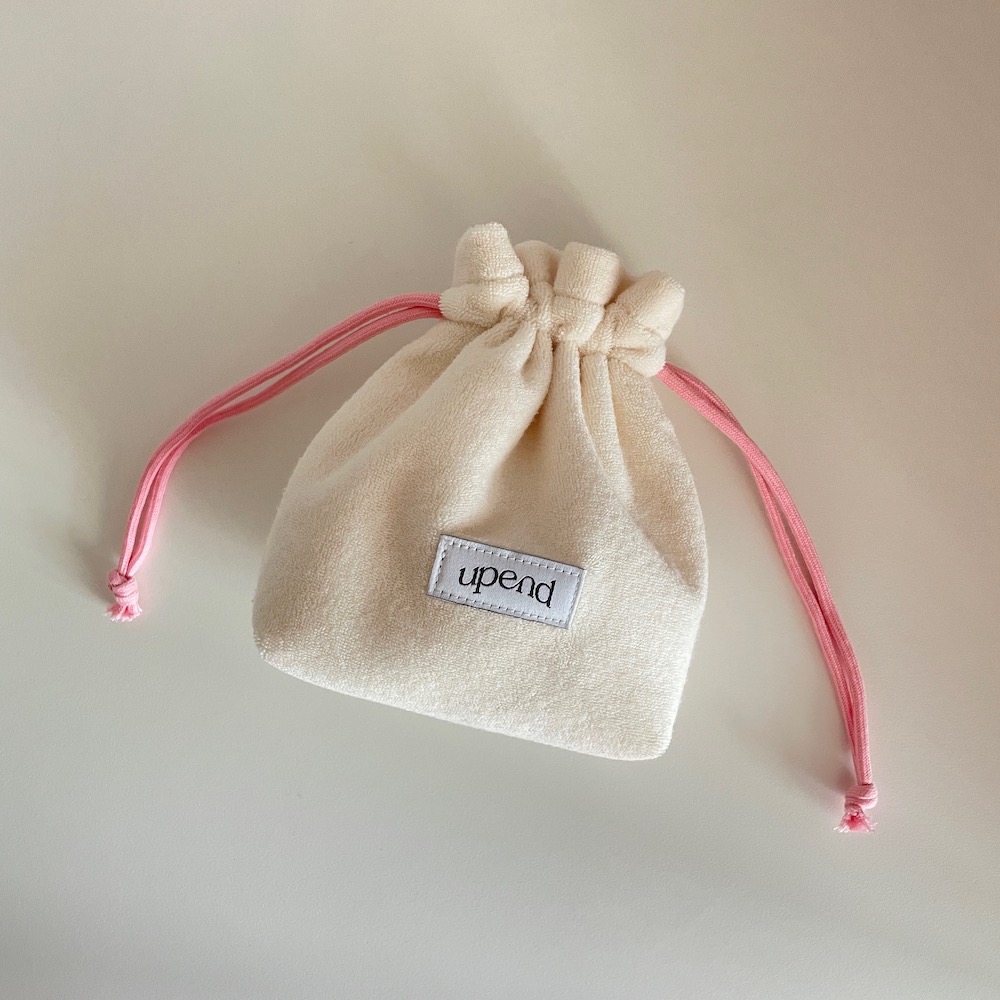 어펜드 Terry String Pouch (ivory) 스트링 파우치