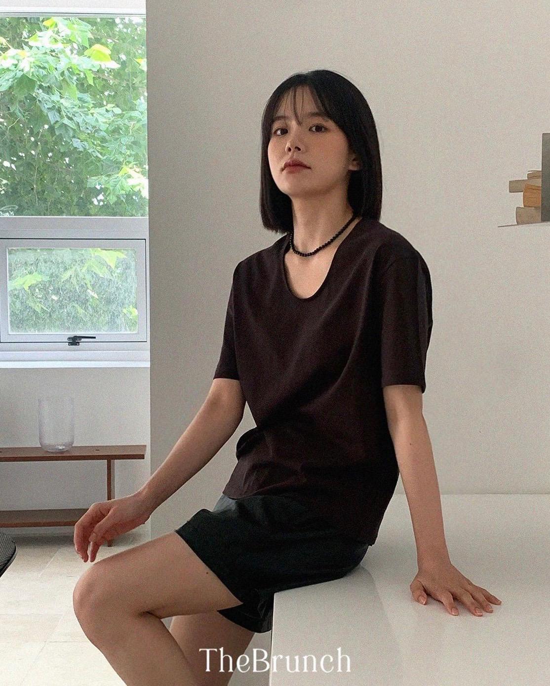 나우어데이즈 BR 브런치 브리즈 티셔츠 실켓 코튼 반팔 유넥 데일리 t (3col)