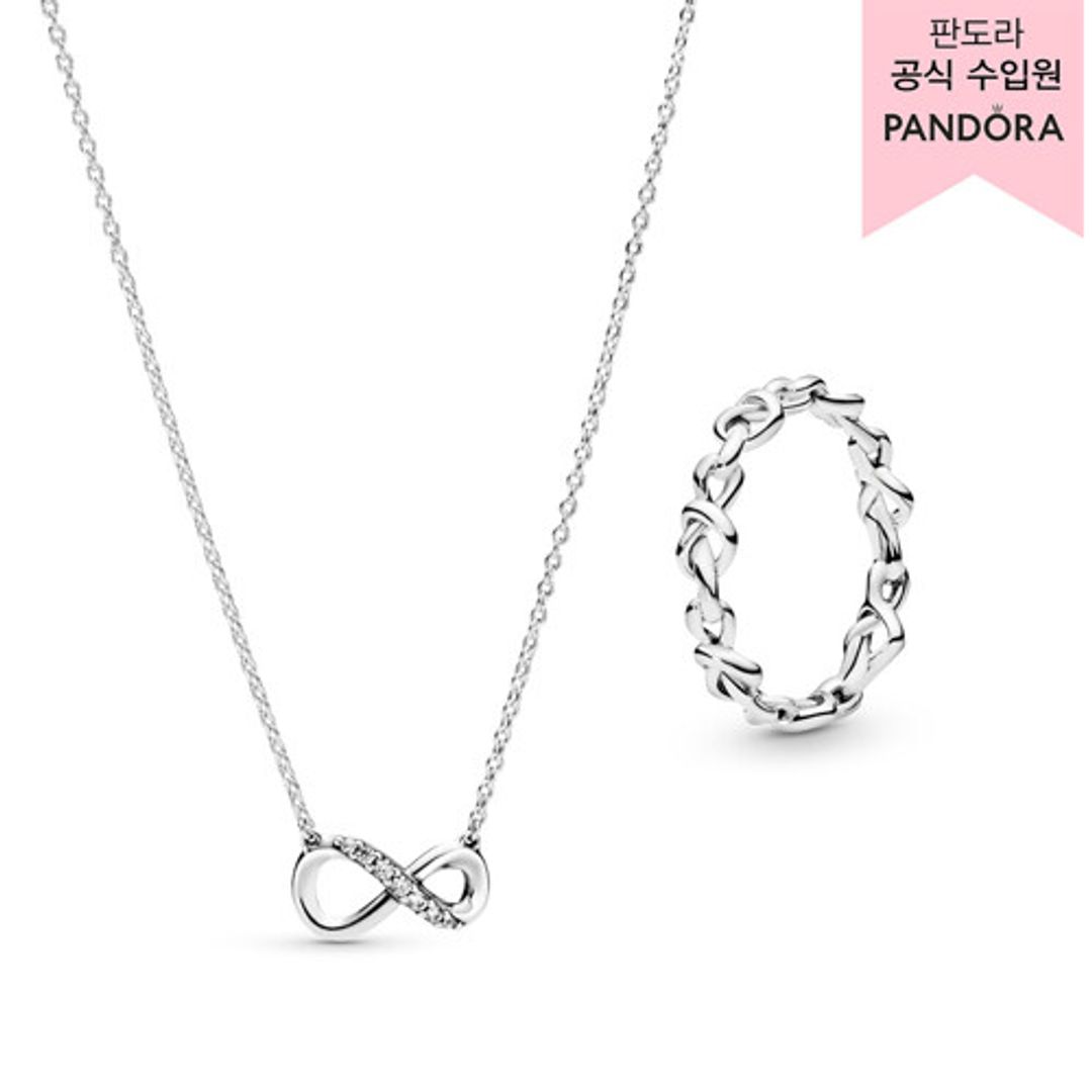 포스티 판도라 백화점 보증서 제공 판도라 베스트 네크리스 And 링 세트 2번398821c01198018