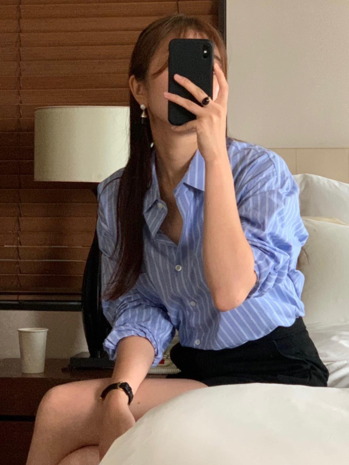 나우어데이즈 founders 파운더스 내츄럴 셔츠 코튼 긴팔 카라 스트라이프 sh (2col)