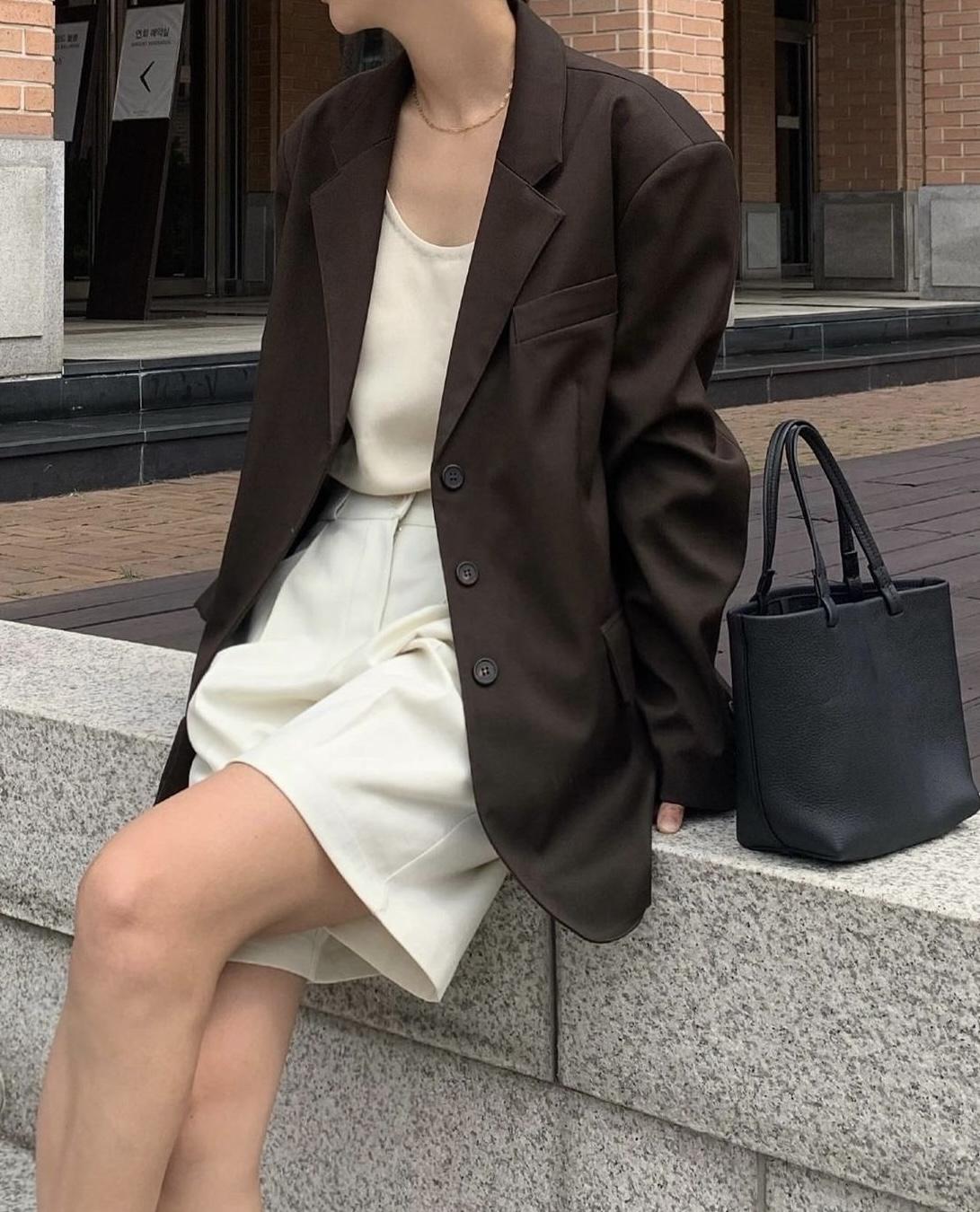 나우어데이즈 feb11 페브러리 보이 자켓 긴팔 카라 싱글 jk (2col)