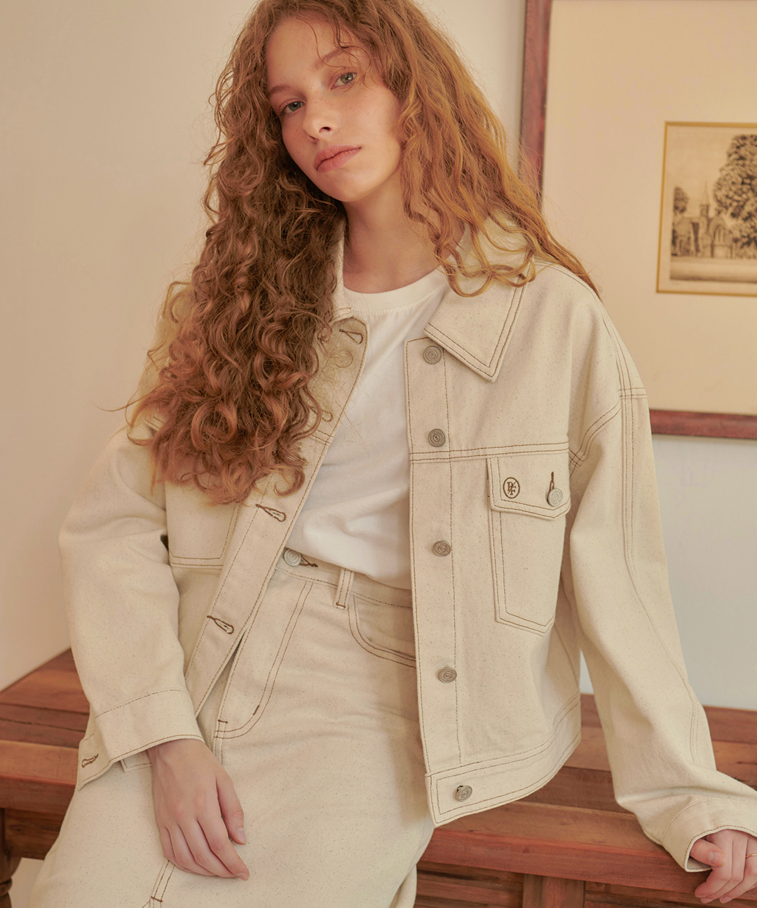 판도라핏 Arthur Stitch Denim Jacket