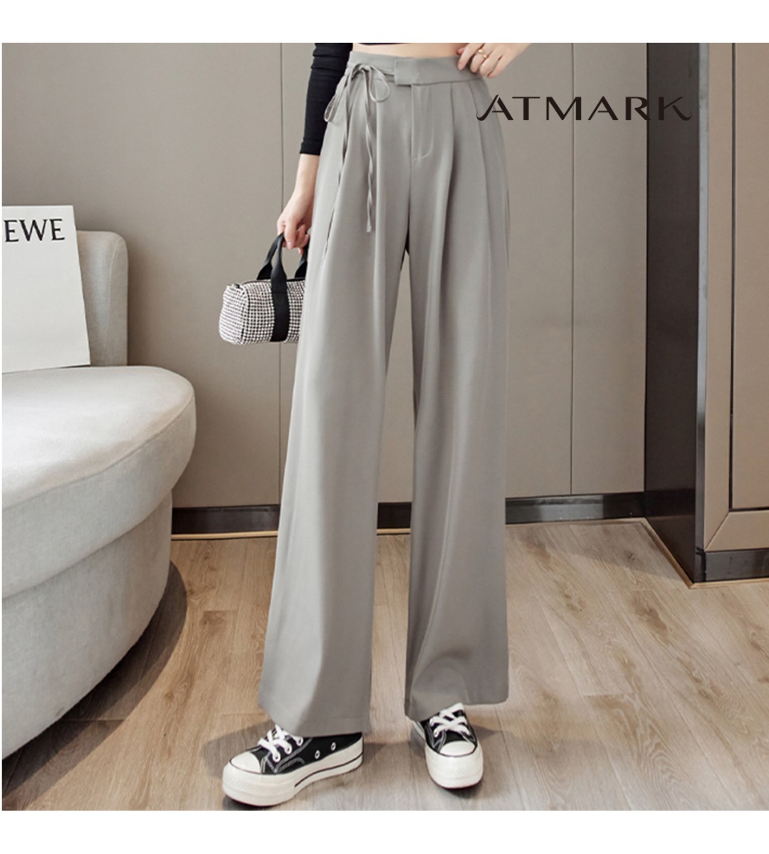 앳마크 ATMARK 하이웨스트스트랩팬츠_AA36PT008G