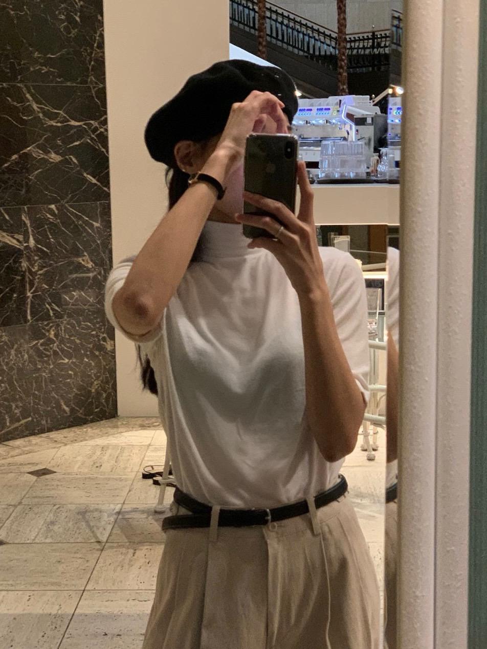 나우어데이즈 베르가못 메이 폴라 티셔츠 울 코튼 텐셀 반팔 터틀넥 이너 t (4col)