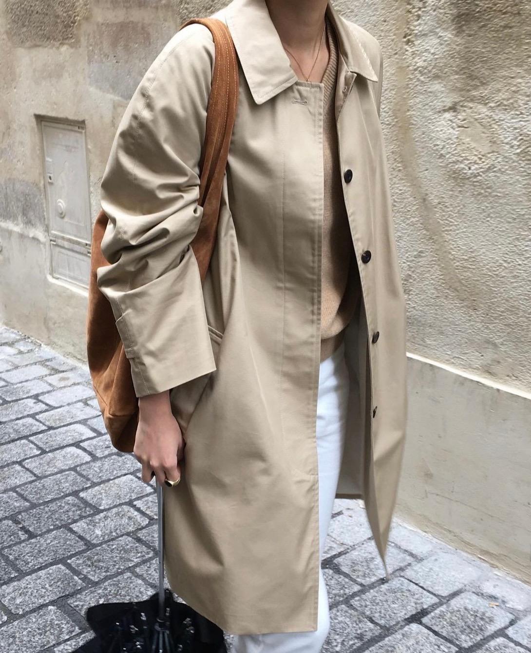 founders 파운더스 런던 트렌치 코트 코튼 긴팔 카라 싱글 롱 ct (2col)