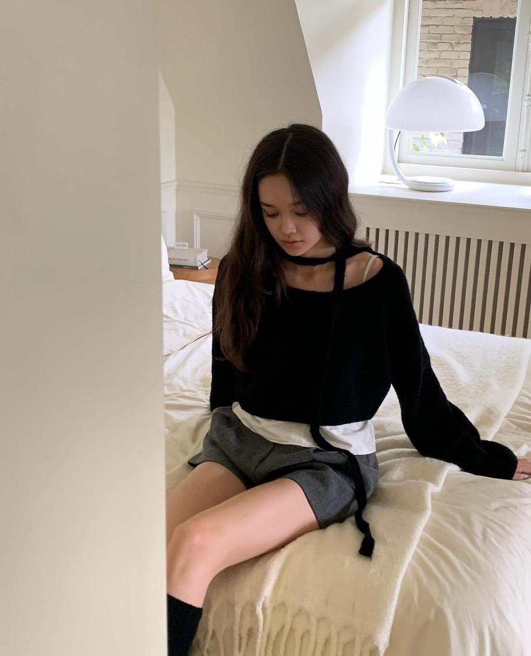 나우어데이즈 회 당일 / riette 리에뜨 니트 타이 슬림 롱 머플러 목도리 (3col)