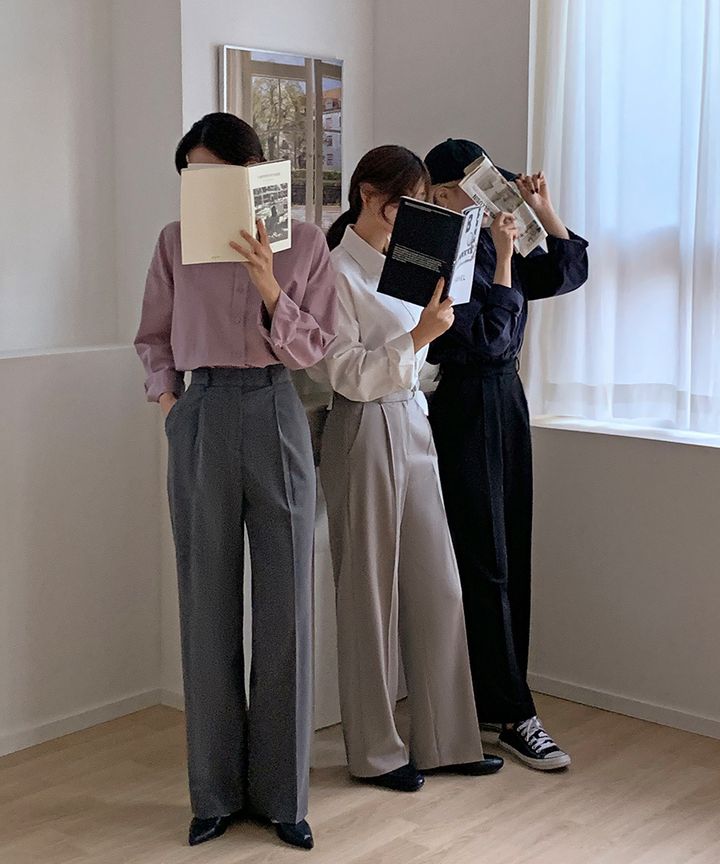 케이클럽 자체제작5만장돌파기본롱s Xl 봄🌷 베티브 데일리 핀턱 슬랙스뉴컬러추가하객룩오피스룩출근룩봄슬랙스