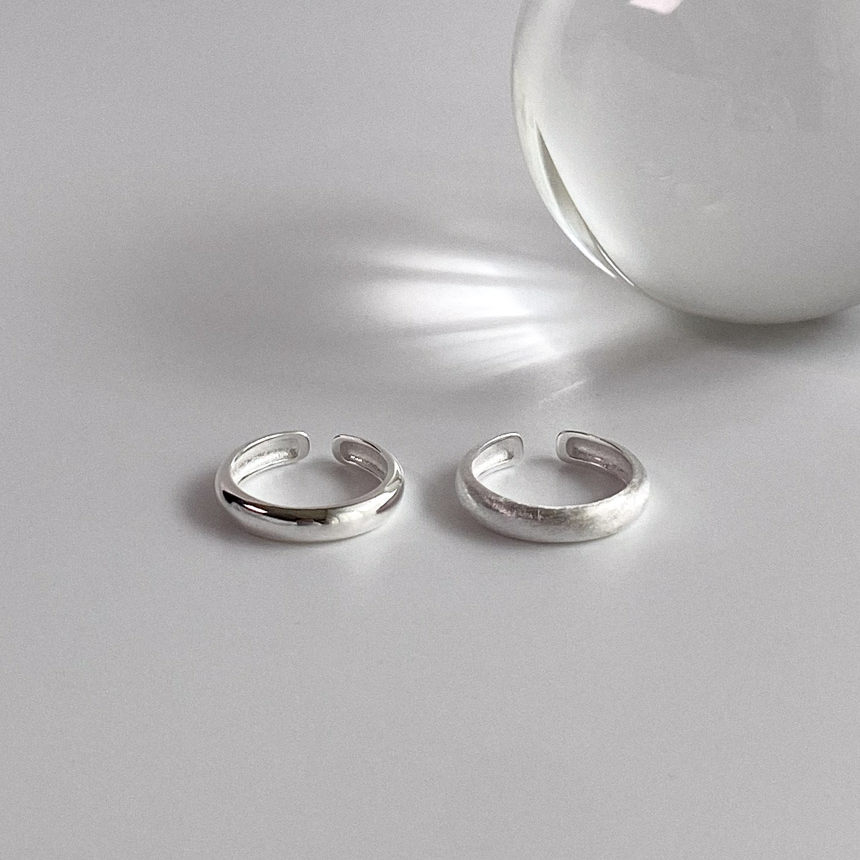 마이유밍 실버925 무광 유광 기본 오픈 반지 은반지 2color 실버 골드