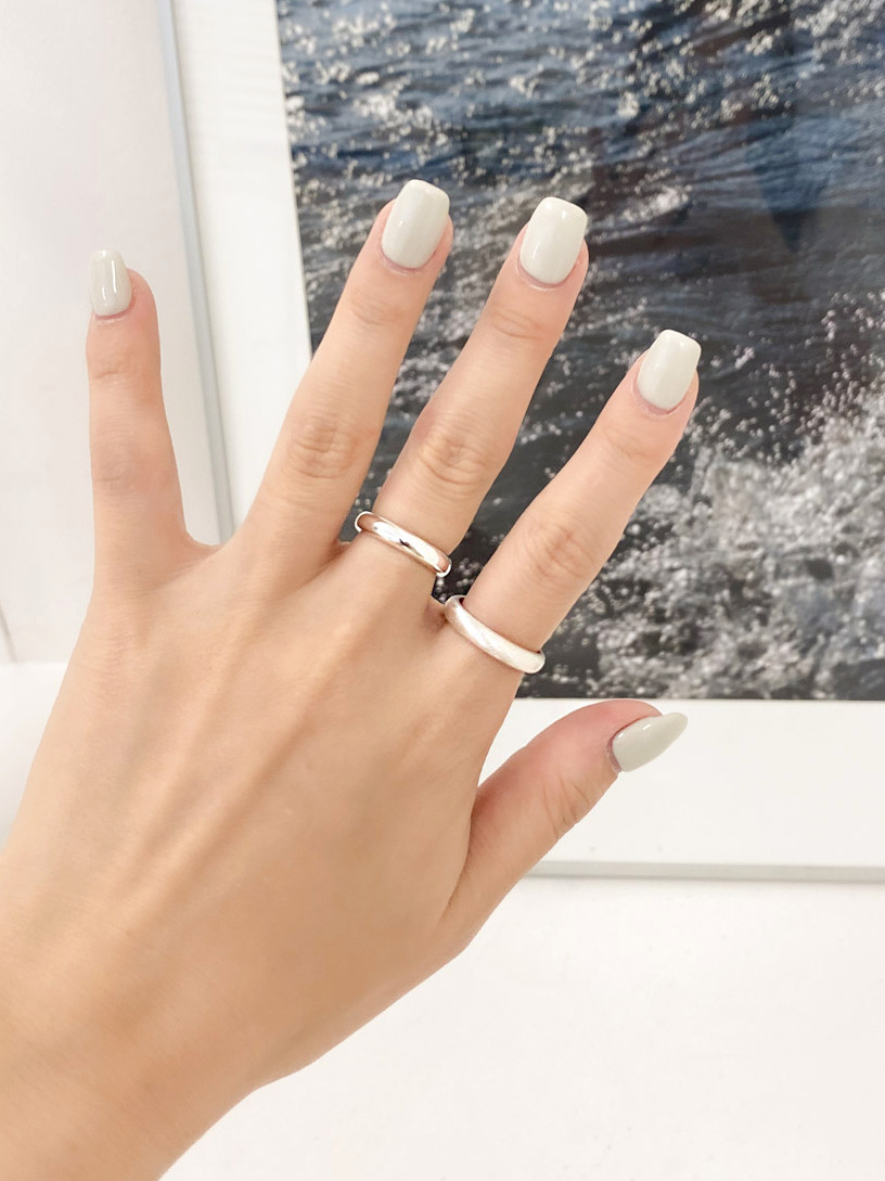 실버925 무광 유광 기본 오픈 반지 은반지 2color 실버 골드