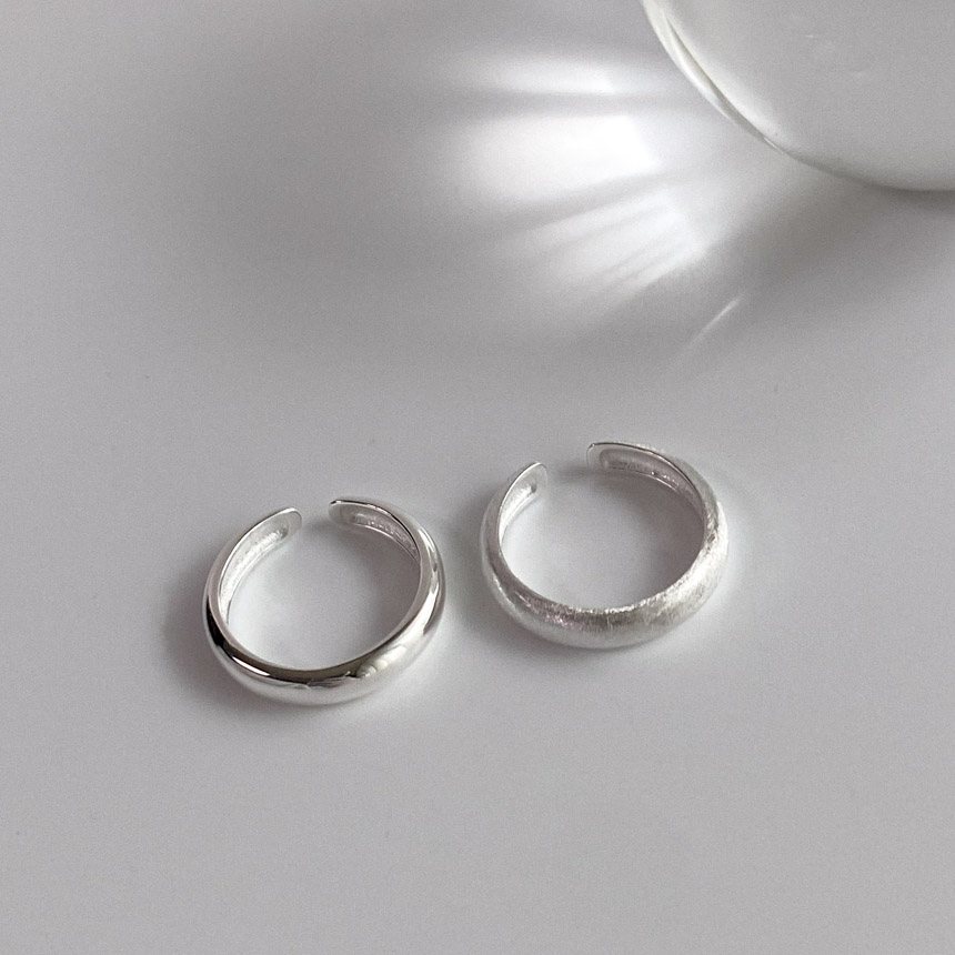 실버925 무광 유광 기본 오픈 반지 은반지 2color 실버 골드