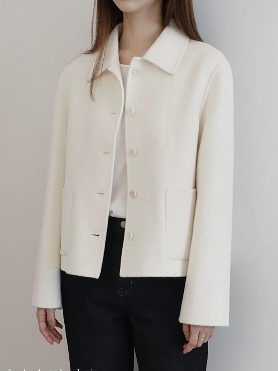 haus 하우스 유스 핸드메이드 싱글 자켓 긴팔 카라 jk (2col)