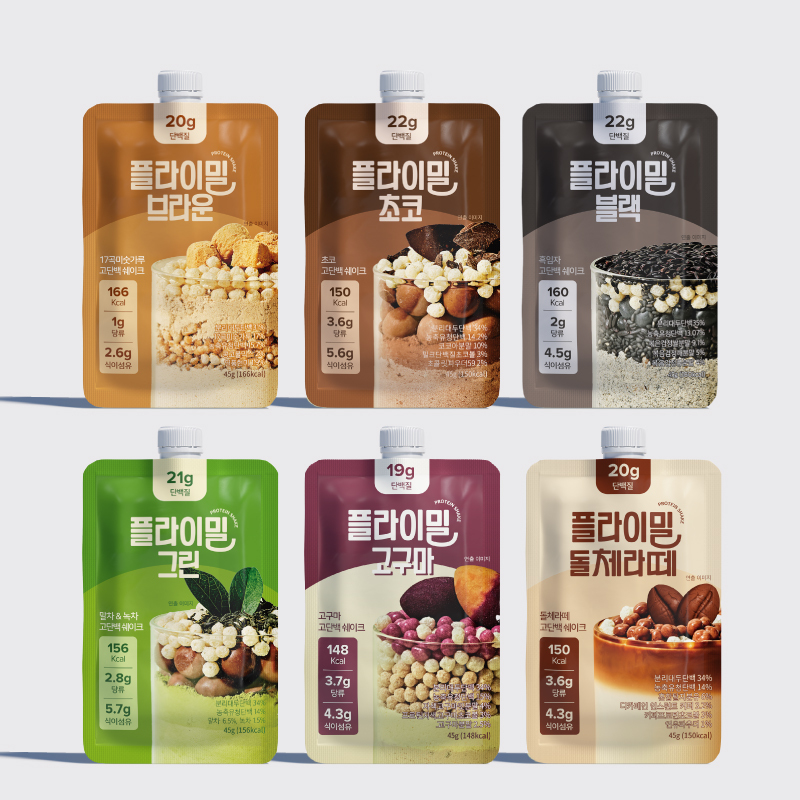플라이밀 플라이밀 라떼맛 단백질 쉐이크 45g*7개입 (315g)