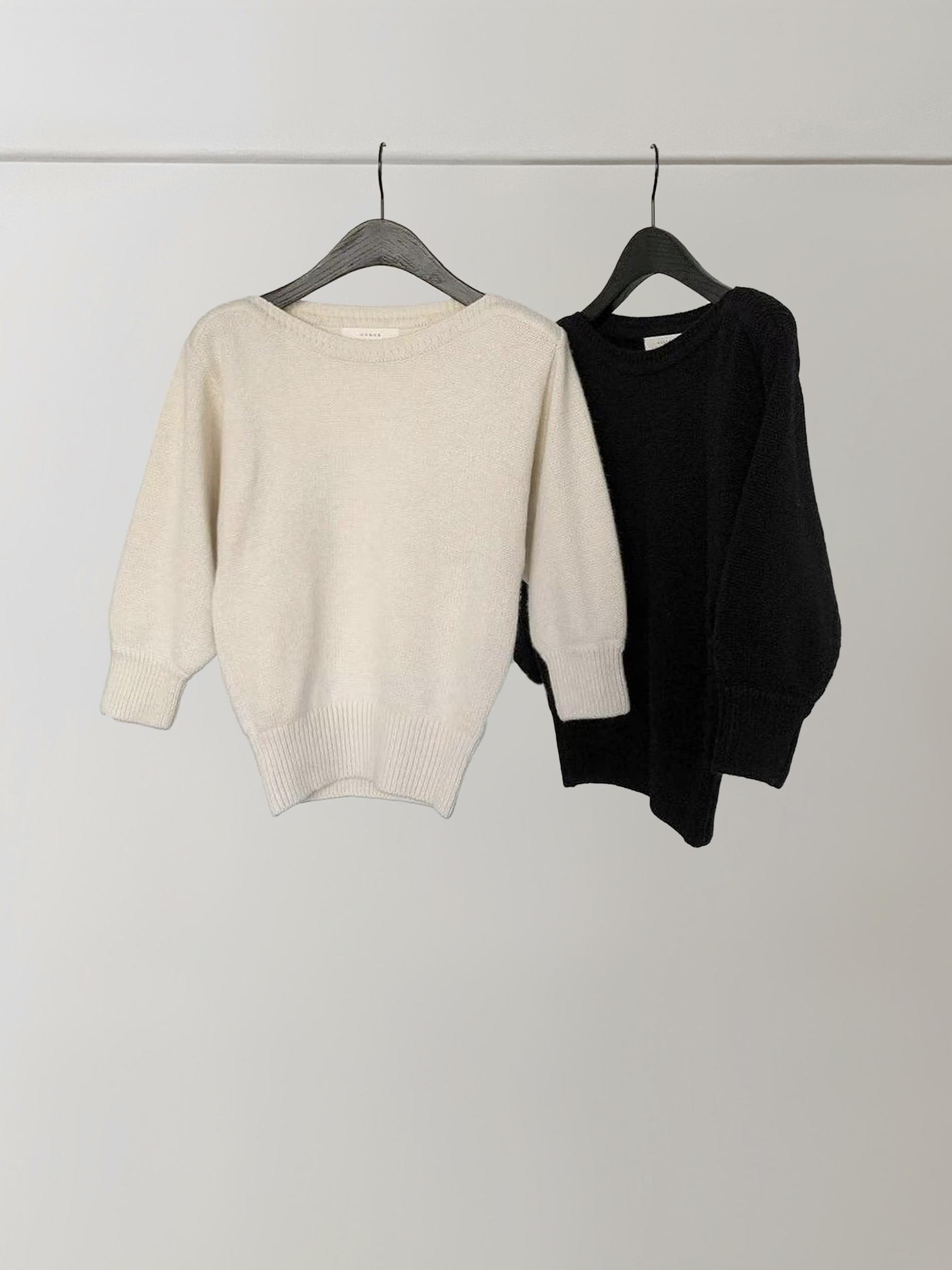 OUNCE 온스 한나 캐시미어 보트넥 니트 울 긴팔 nt (2col)