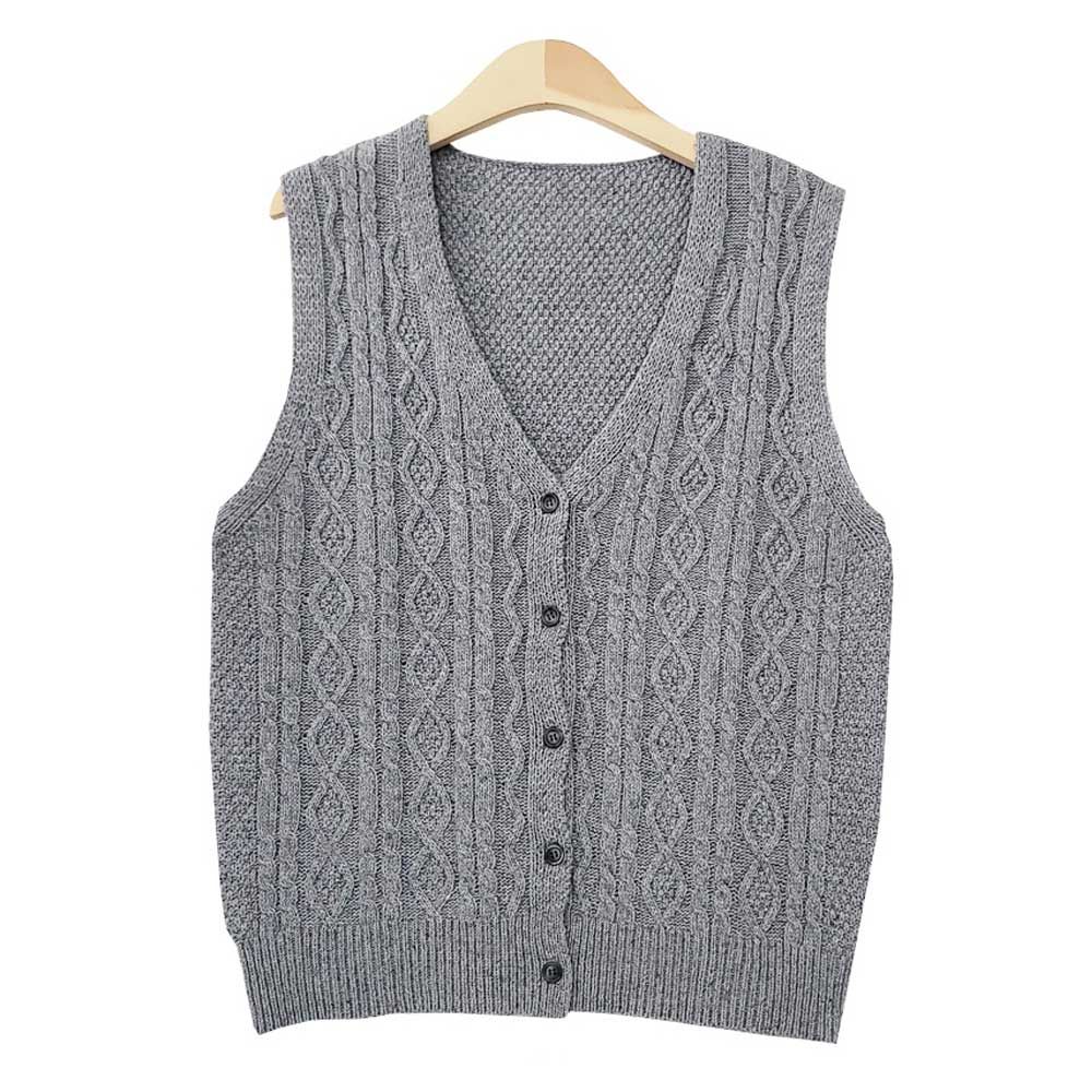 다온이상점 여성베스트 브이넥 꽈배기 조끼 여자 데일리 베스트 레이어드코디 가을베스트 예쁜조끼 조끼베스트 여성가을조끼