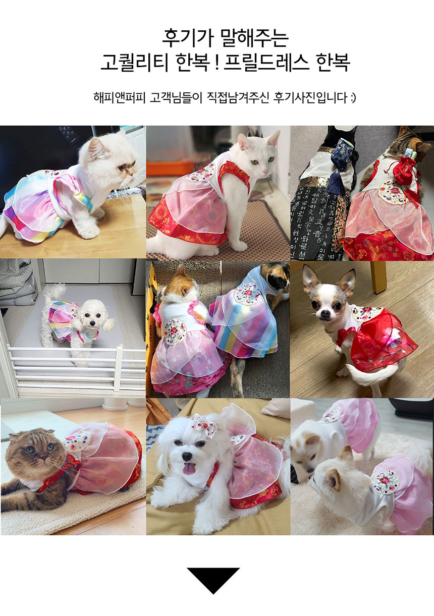 해피앤퍼피 강아지옷 애견한복 강아지한복 고급한복