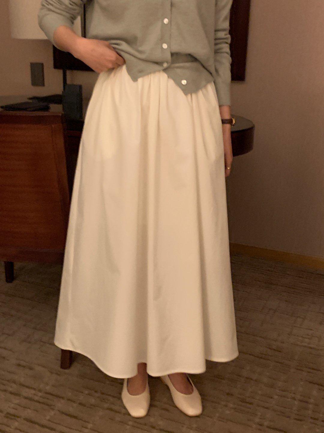 베데떼 24ss 르누보 플레어 롱 뒷밴딩 스커트 (4col)