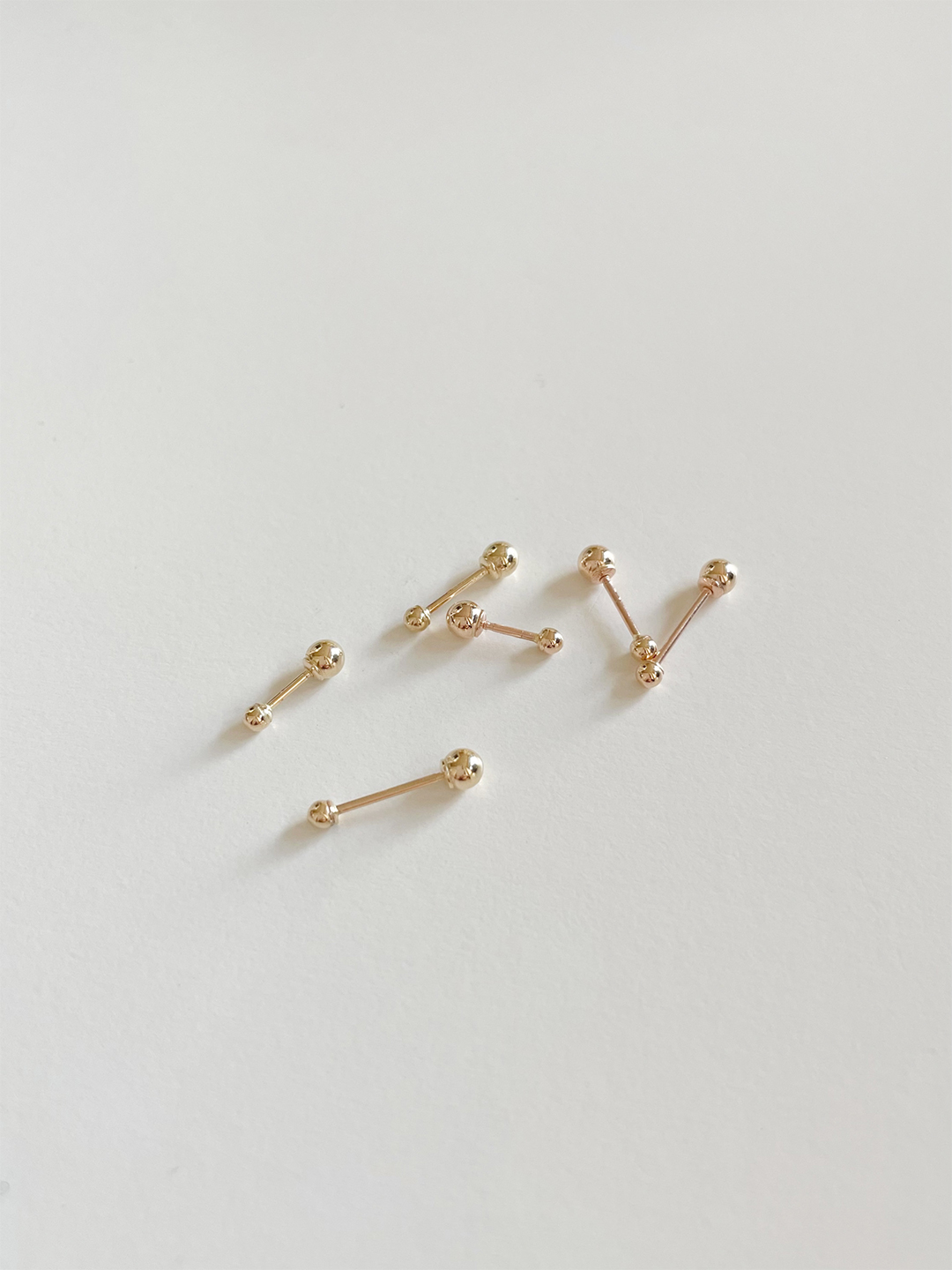 르앙 [14k gold] 미니 2mm 골드 볼 피어싱