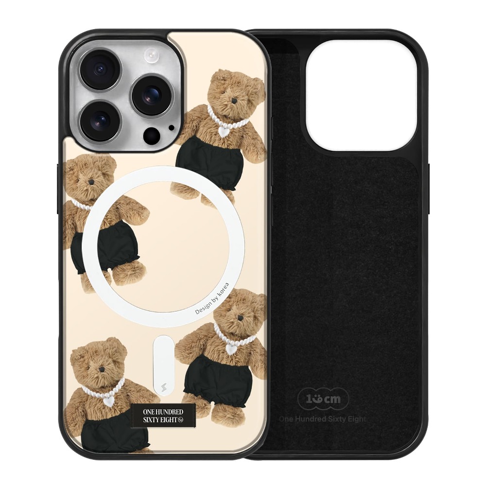 168cm케이스 스웨이드 베어 블루머 네오디뮴 마그네틱 하드 범퍼 케이스 아이폰 스웨이드 변색방지 커플 우정템 젤리 생일 선물 실리콘 14 15 16 프로 맥스 폰케이스