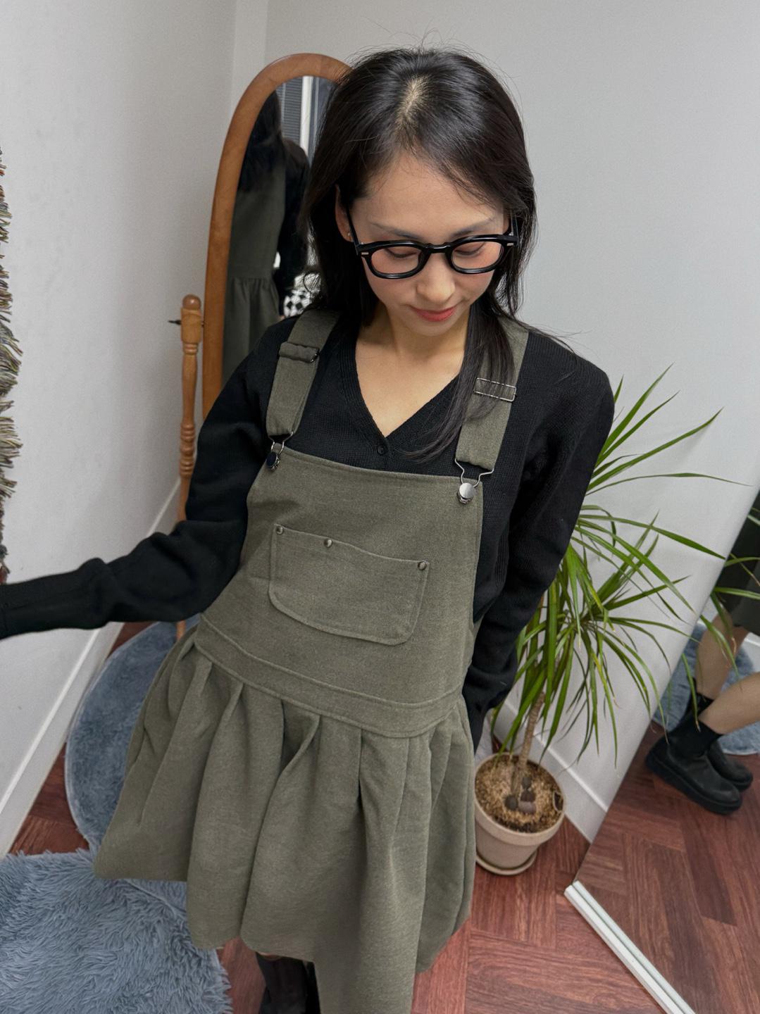 쏘투유 펌킨 멜빵 원피스 2col 멜빵치마