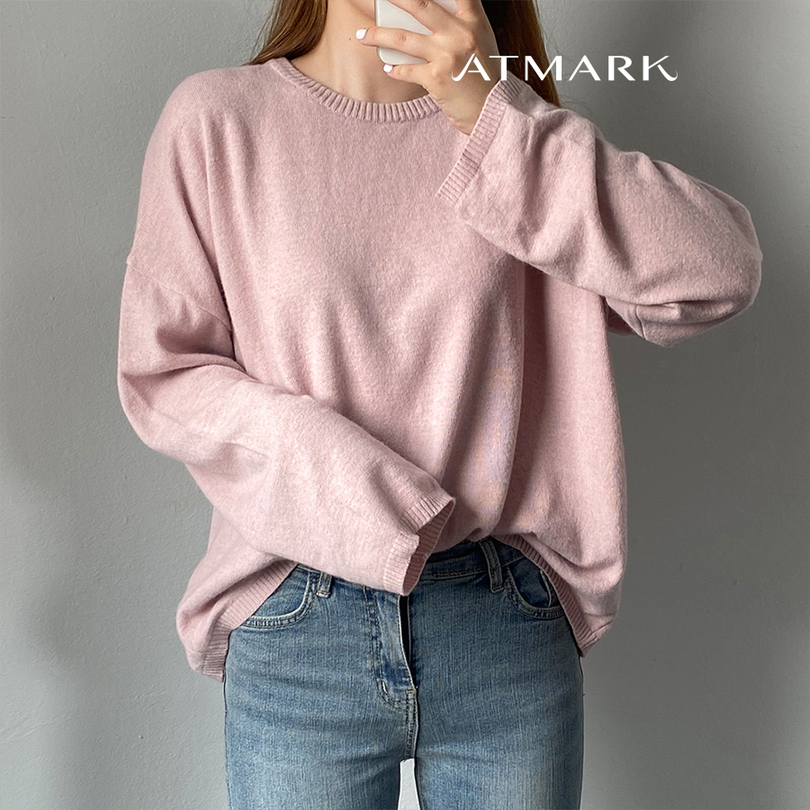 앳마크 ATMARK (77까지)울블렌딩소프트라운드니트_AA41KN039P