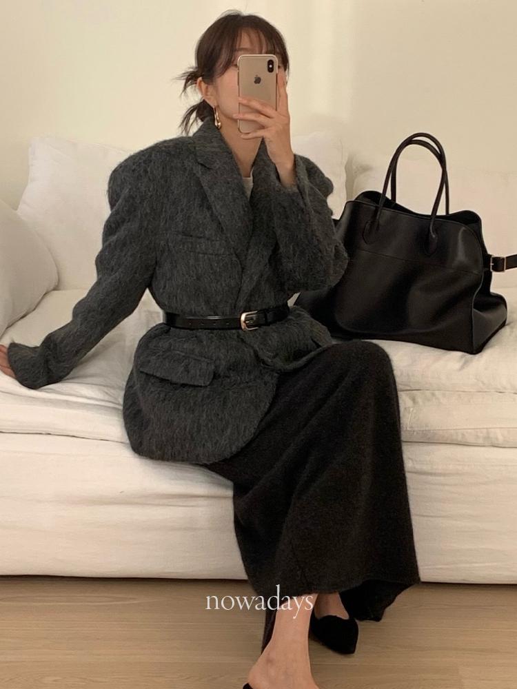 나우어데이즈 [SALE] founders 파운더스 파크 알파카 울 자켓 2온스 본딩안감 싱글 jk (2col)