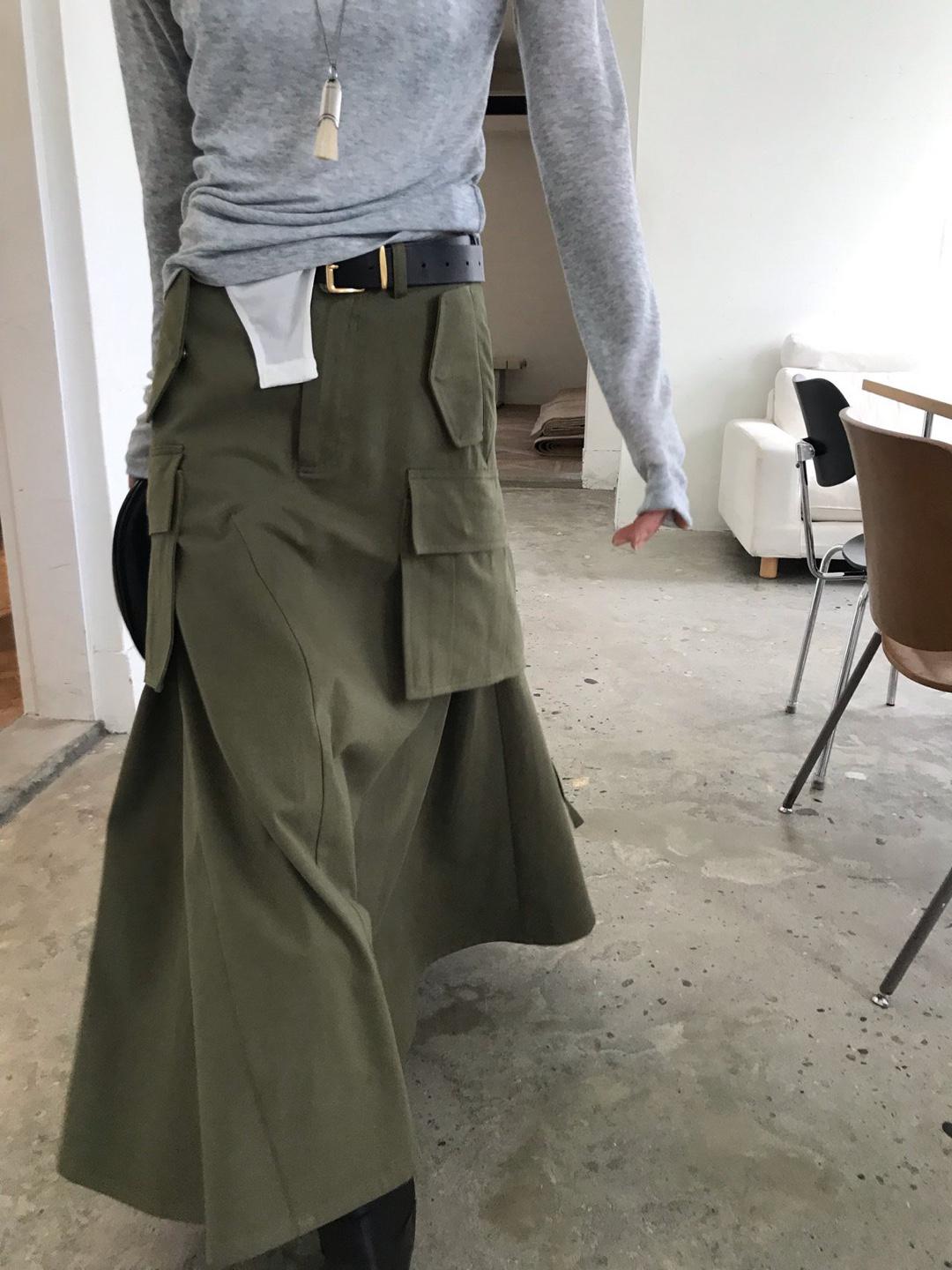 씨엘쇼룸 위아 브로큰 스커트 2color 24FW