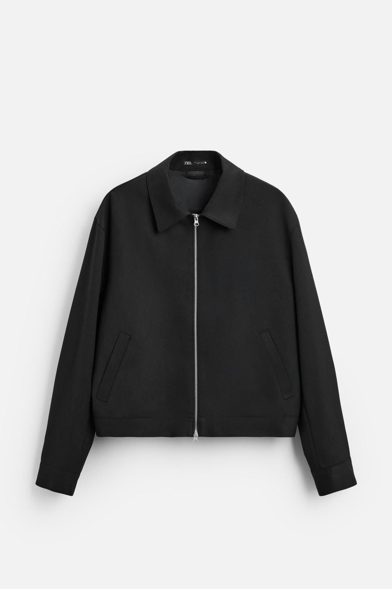 스페인샵 자라 크롭핏 재킷 0706/958 BLACK