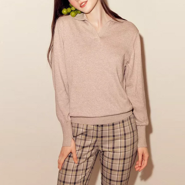 포스티 - 4SET [홈쇼핑방송/르오트(LeOT)] 데일리 로맨틱 코튼모달 카라니트 4종세트-사이즈 55~88까지