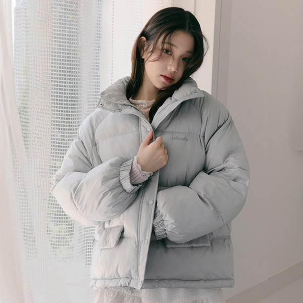 로라로라 RAGLAN WELLON PADDING GRAY