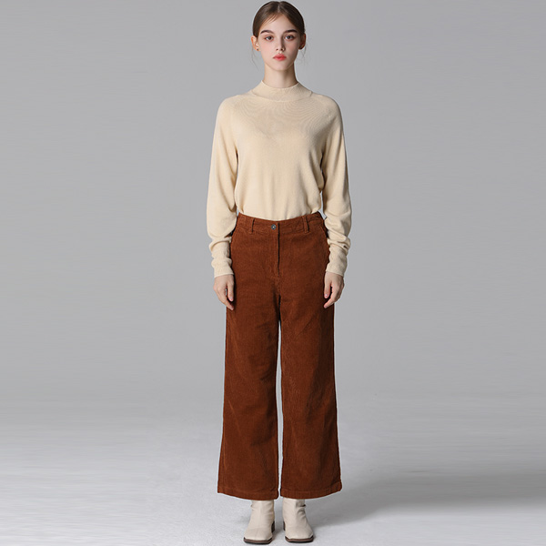 포스티 - [홈쇼핑방송/르오트(LeOT)] 코듀로이 세미와이드 팬츠 (3종택일)-사이즈 55~88까지