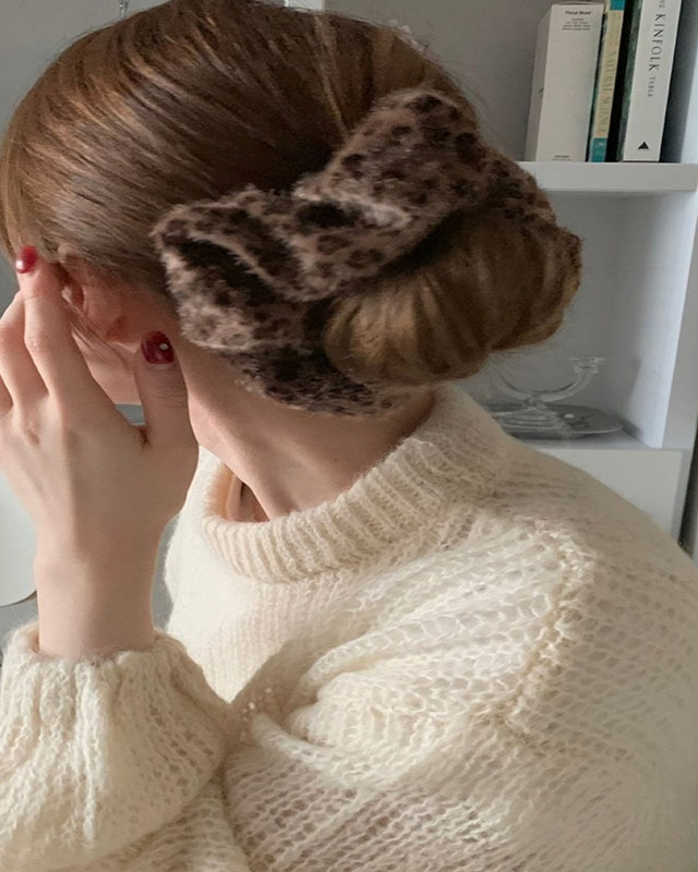 써지컬프니엘1004 프니엘 송치퍼 호피겨울곱창 슈슈 곱창슈슈레오파드슈슈송치퍼곱창레오파드곱창겨울가을커플템선물수제작데일리프니엘데일리프니엘1004라피스