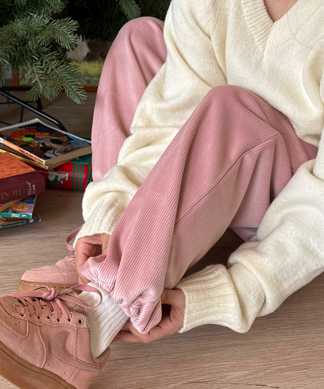 효키 숏기본자체제작스트링 벨로아 코듀로이 융기모 투웨이 밴딩팬츠기모바지투웨이조거융기모밍크기모키작녀