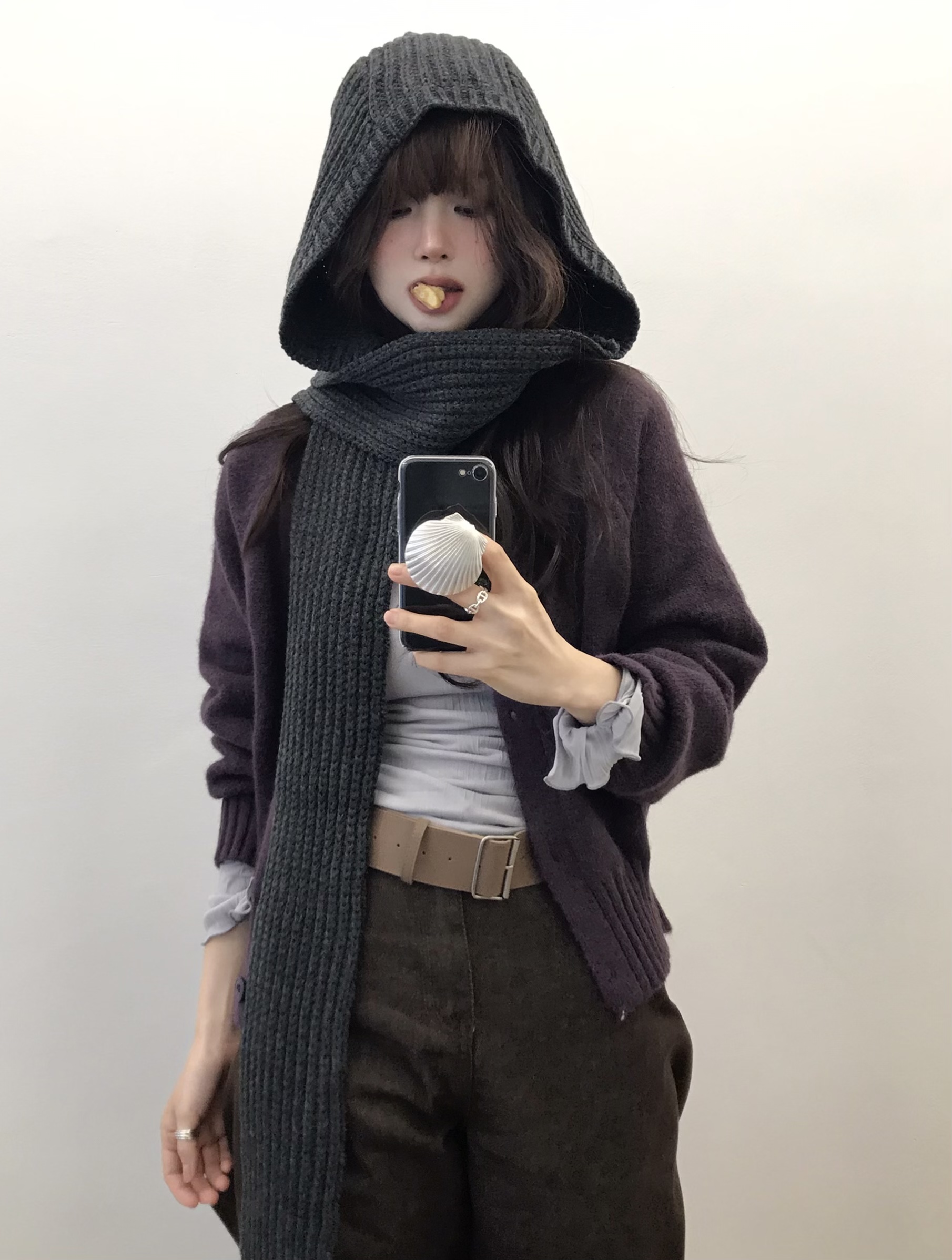 베인느 muffler hat (grey)