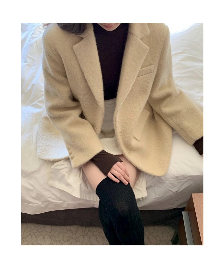 비엔느 [당일/쿠폰] riette 리에뜨 안느 자켓 알파카 싱글 코트 (2c) 아이보리 당일발송