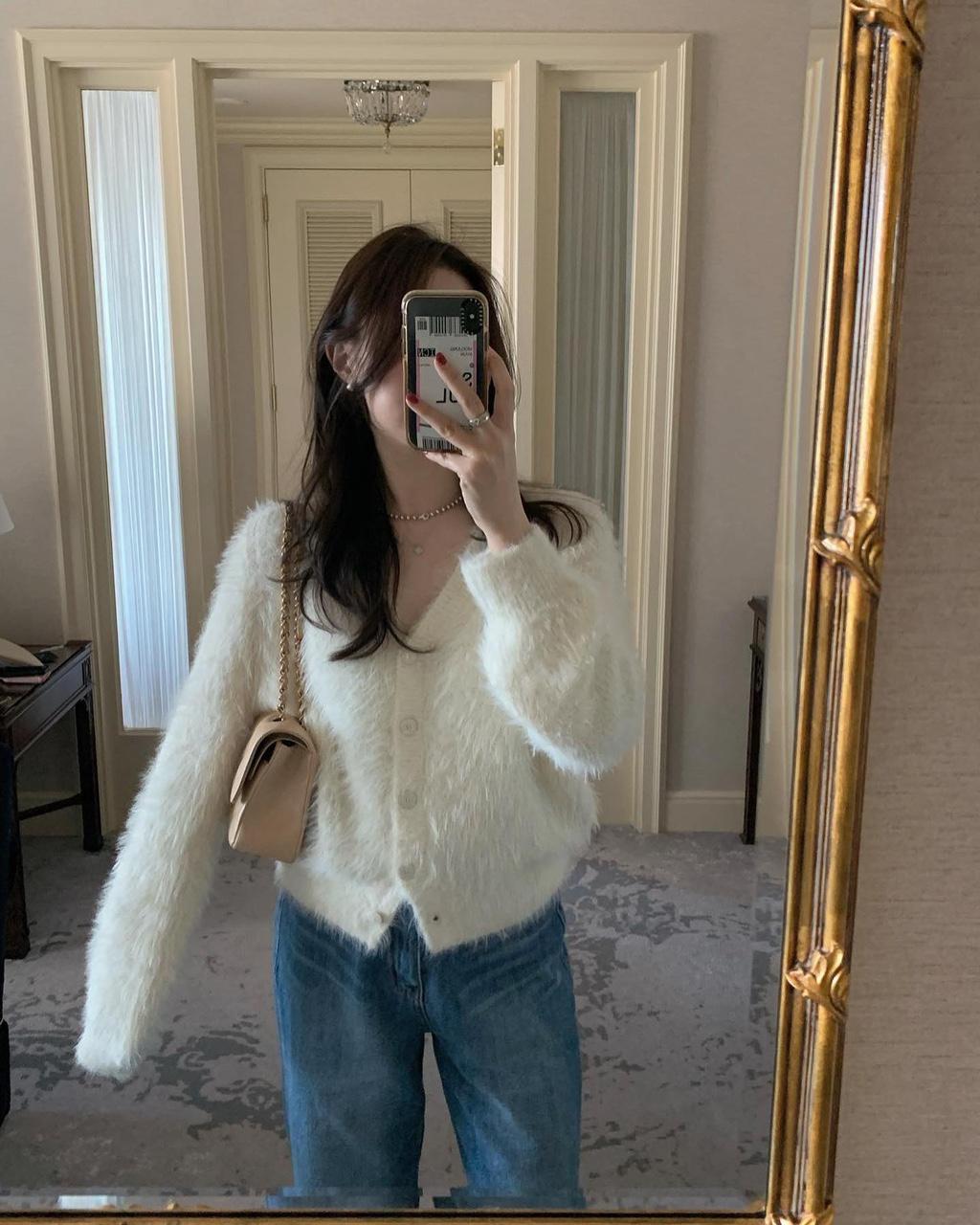 떠유니 (당일) 프리티영띵 구름 퍼 가디건 (4col) pyt 프영띵 연말룩 떠유니